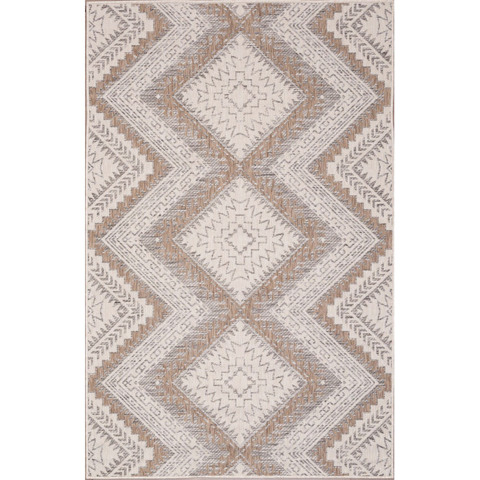 Union Rustic Tapis intérieur / extérieur ivoire / sable Annie et Commentaires - Wayfair Canada